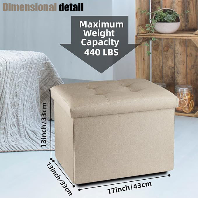 Low ottoman with storage store